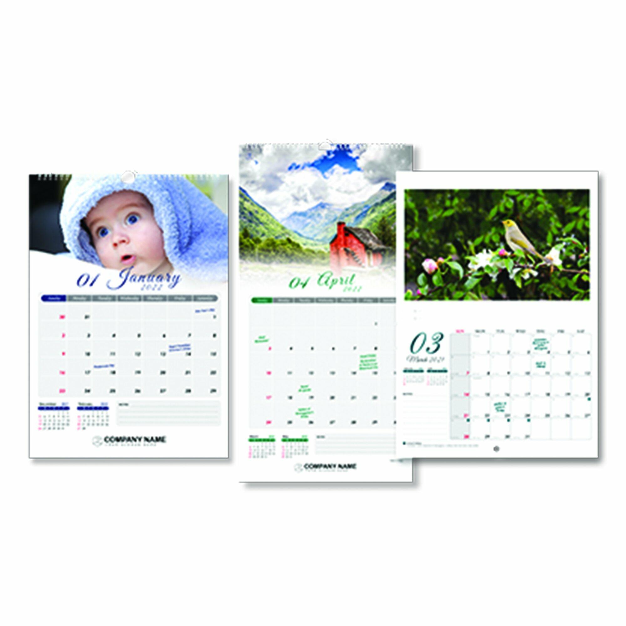 Stylish Custom Wire-O Wall Calendars – Perfect for Year-Round Impact