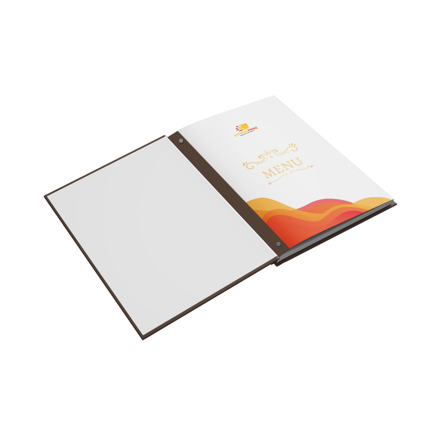 Custom Print Hardcover Menu by Express Print. 1000gsm Chipboard Cover