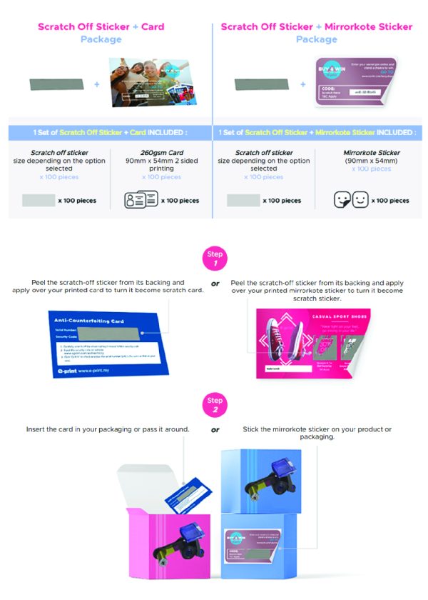 Scratch Off Sticker Singapore from Express Print