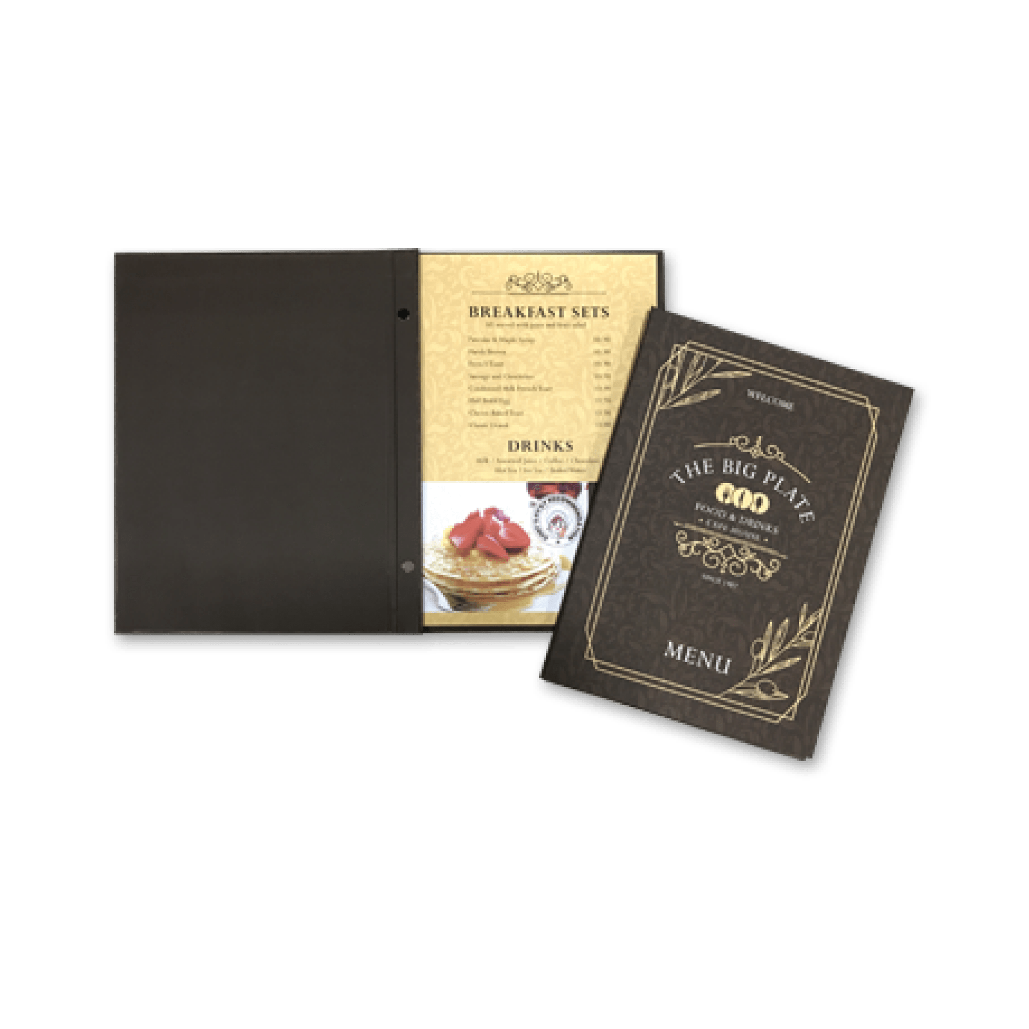 Custom Print Hardcover Menu by Express Print. 1000gsm Chipboard Cover